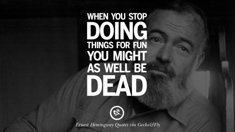 14 Quotes By Ernest Hemingway On Love, Life And Death