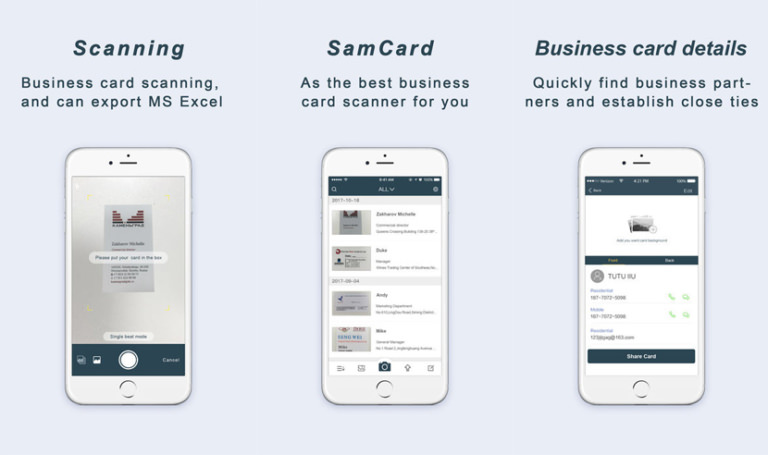 10 Business Card Scanner And Organizer Apps For iPhone And Android
