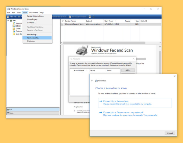 Install Microsoft Windows Fax and Scan Windows 11 Driver