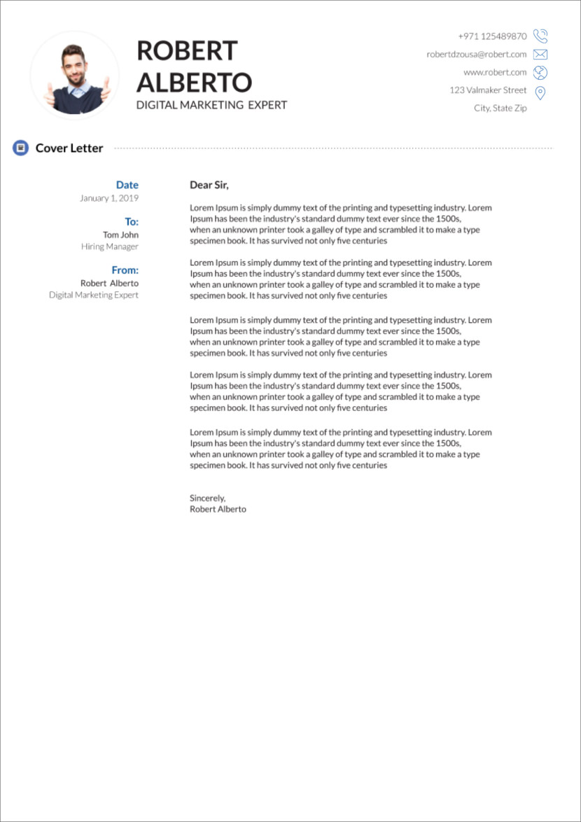 Job Cover Letter Format Doc