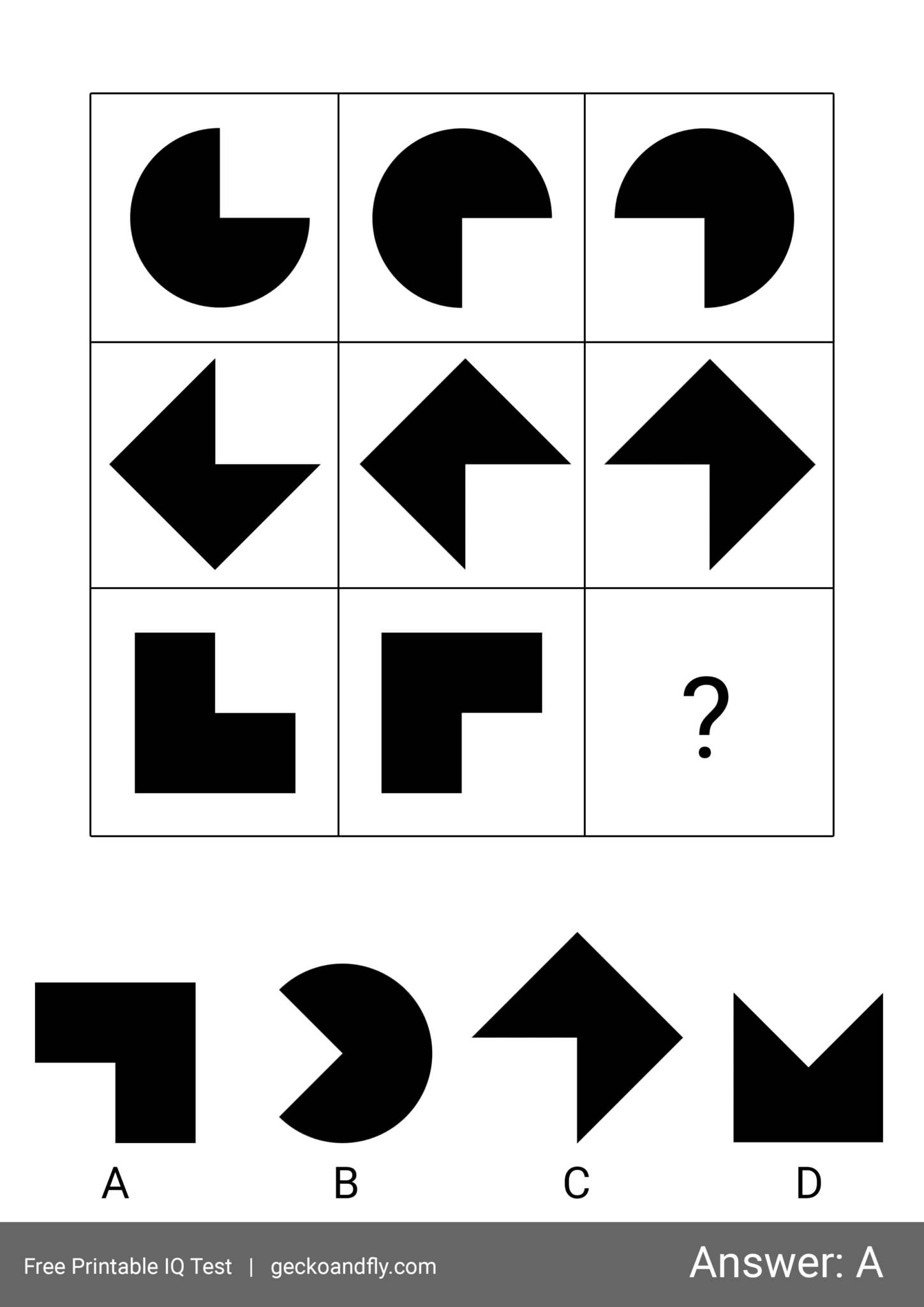 60 Free Printable IQ Test For Kids From 5 to 16 years old [ Part 1 ]