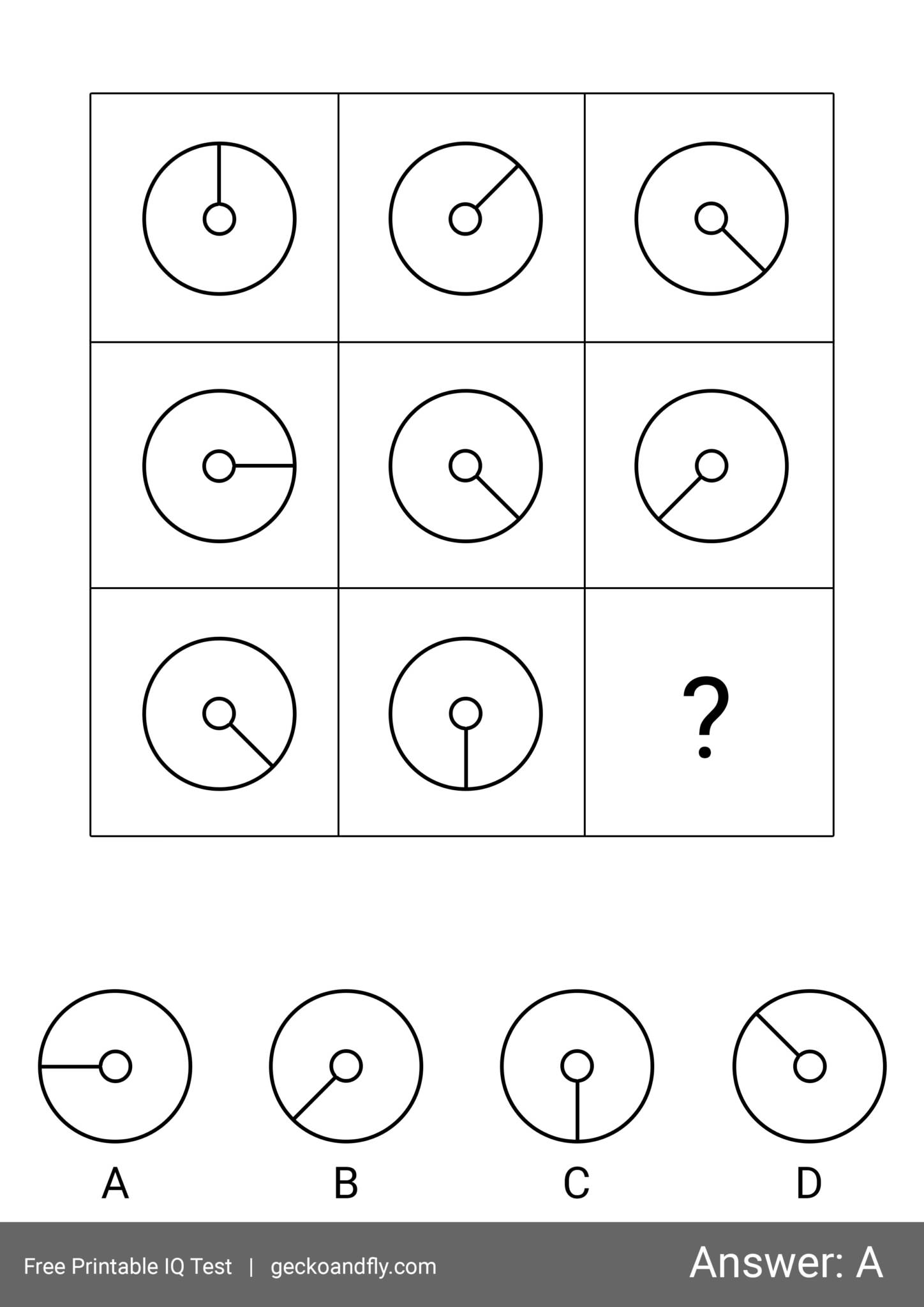 60 Free Printable IQ Test For Kids From 5 to 16 years old [ Part 2 ]