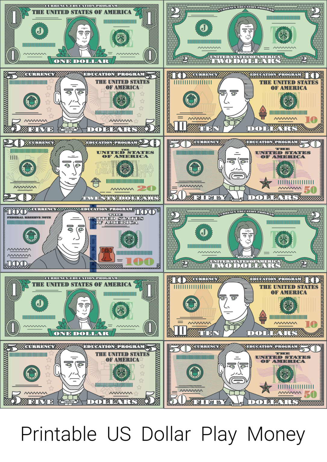 19 Free Printable Play Money For Kids